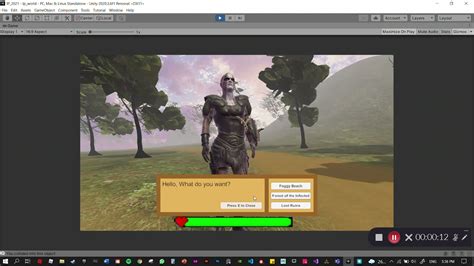 Interacting Npc Using Dialog And Choices In Unity Youtube