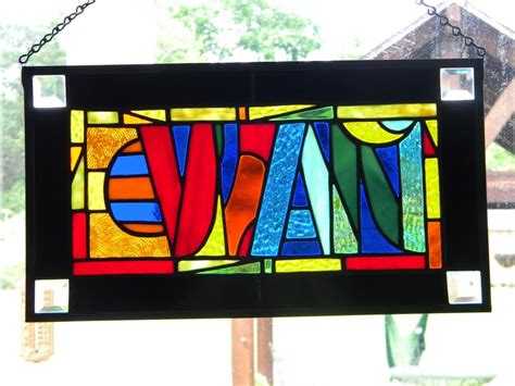 Your Name In Stained Glass Stained Glass Patterns Stained Glass Glass