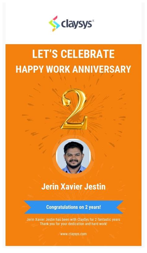 Jerin Xavier Jestin On Linkedin Claysystechnologies Twoyearsatclaysys Claysystechnologies