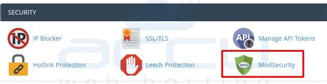 How To Enable Disable Mod Security In CPanel AccuWebHosting