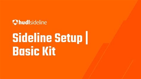 Sideline Setup Basic Kit YouTube