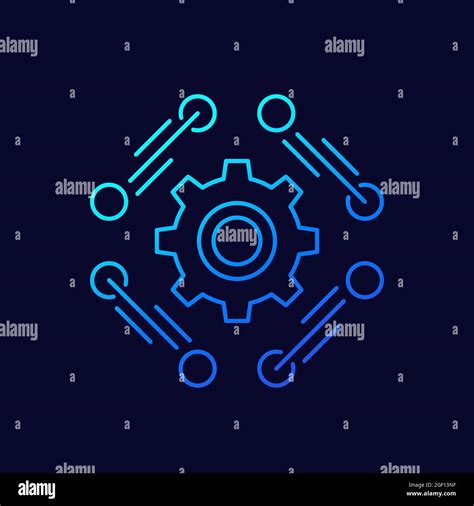 Software Api Line Icon Vector Stock Vector Image Art Alamy