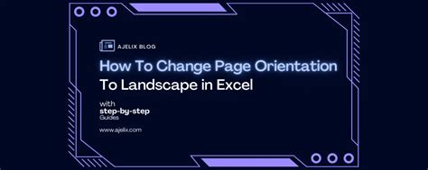 Change Page Orientation To Landscape In Excel AI For Data Analysis Ajelix