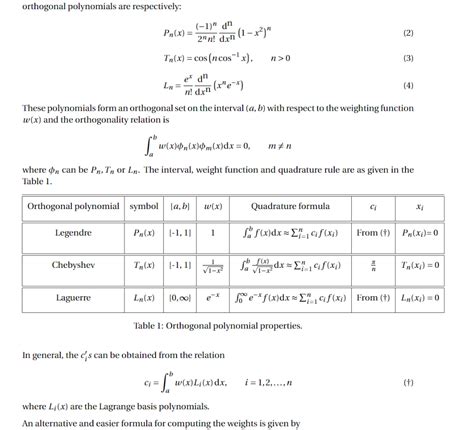 Solved Gaussian Integration Formula Or Gaussian Quadrature