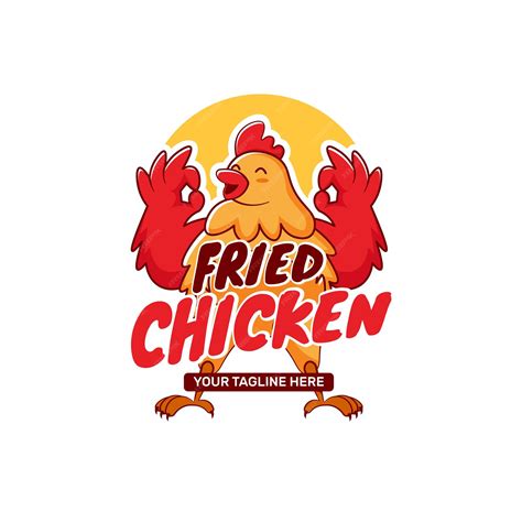 Logo De Poulet Frit Pour Restaurant Vecteur Premium