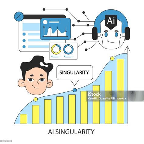 Ai 윤리 개념 캐릭터 또는 사용자는 진화하는 Ai와 상호 작용합니다 상수 0명에 대한 스톡 벡터 아트 및 기타 이미지 0명 가상현실 개발 Istock