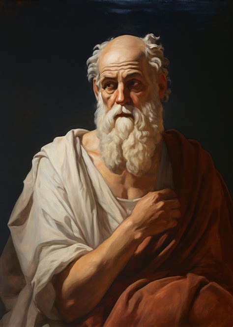 Socrates Oil Portrait Metal Poster By Vars Displate Ancient Greece Art Historic Posters