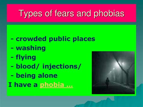 Fears And Phobias презентация онлайн