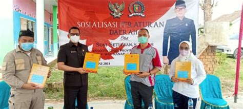 Anggota Dprd Provinsi Lampung Soni Setiawan Giat Sosialisasi Perda No
