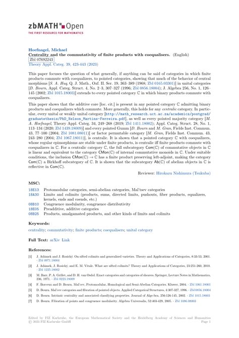 Pdf A Review Of Hoefnagel Michael Centrality And The Commutativity