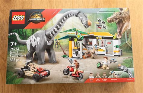 Lego Jurassic World 76973 Raptor And Titanosaurus Große Fährtensuche Im
