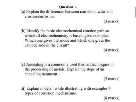 Solved Question 1 A Explain The Differences Between C