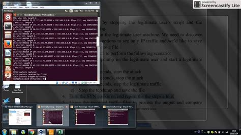 Tcp Syn Flood Lab Youtube
