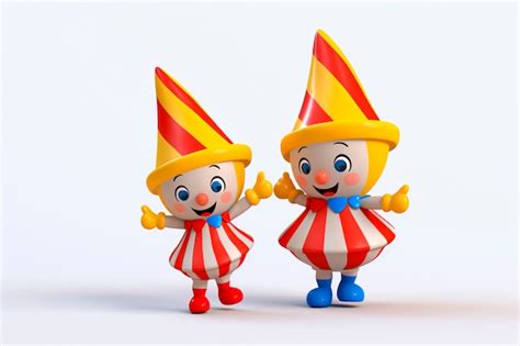 3d 재미 카니발 캐릭터 Ai 생성 이미지
