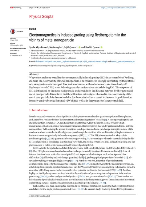 Electromagnetically Induced Grating Using Rydberg Atom In The Vicinity