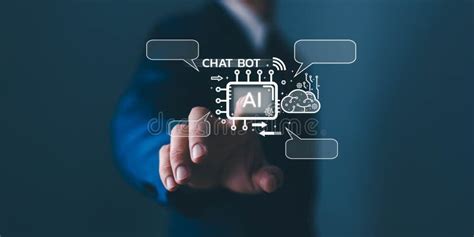 Ai Tech Chat Bot Chat With Ai Virtual Graphic Of A Chatbot On A Tablet With A Command Prompt