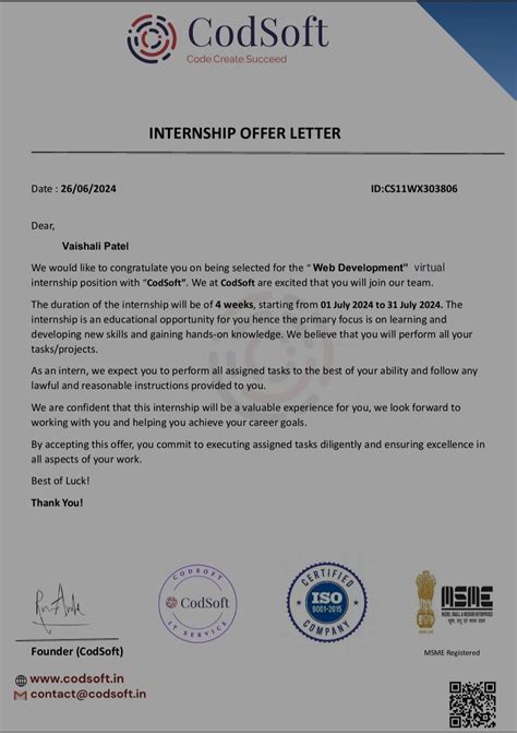 Codsoft Virtualinternship Vaishali Patel