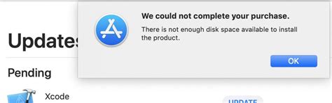 Trying To Build Your Xamarin Ios App But Realize You Dont Have Enough Space To Update Your