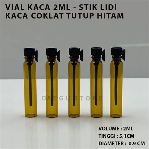 Jual Vial Amber 2ml Botol Kaca Tester Sample Parfum Stick Lidi Penisilin Shopee Indonesia