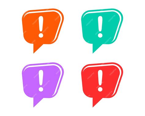 위험한 평가 또는 긴급 온라인 메시지의 주의 아이콘 개념 같은 연설 거품 플랫 만화 웹 스타일 현대 Sms 로고 타입 그래픽 단순한 디자인 Infographic 요소 절연