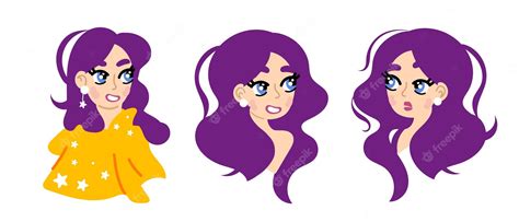 Premium Vector Lovely Girl Cartoon Color Beautiful Girl Vector