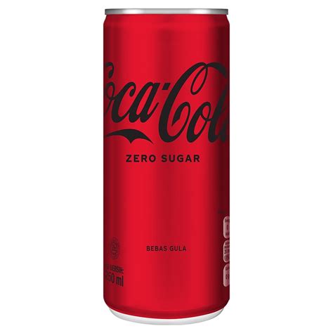 Jual Coca Cola Zero Sugar Minuman Soda Rasa Kola Bebas Gula Kaleng 250