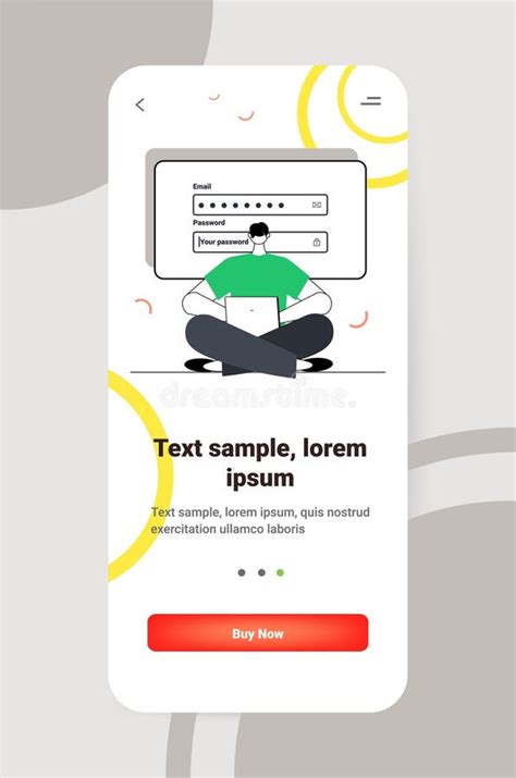 Man Login To Social Media Apps Mobile Or Computer Application User Entering Username And