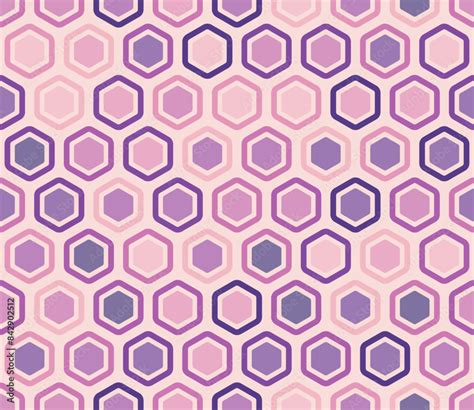 Seamless Mosaic Background Bold Rounded Hexagon Cells With Padding And Inner Solid Cells