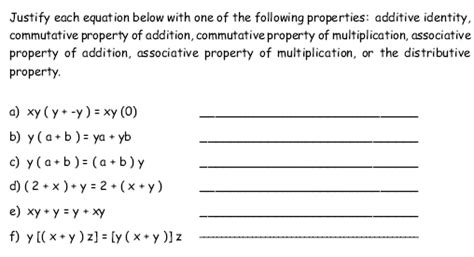 Properties Worksheets Free Distance Learning Worksheets And Worksheets Library