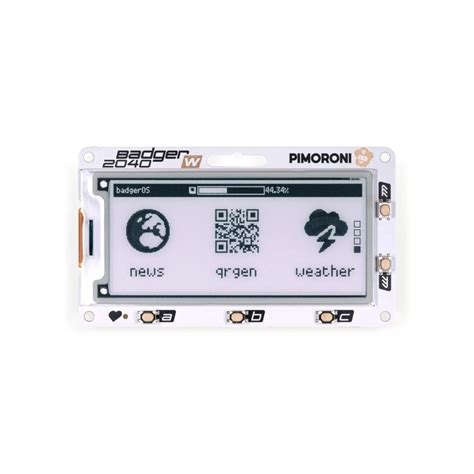 Badger 2040 W Module With Epaper Display And Raspberry Pi Pico W Kamami On Line Store