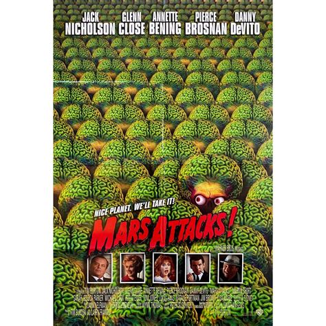 Mars Attacks U S Movie Poster 27x40 In 1996 Adv