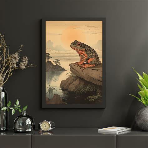Ukiyo E Frog Japanese Print Jigsaw Puzzle 3005001000 Piece Etsy