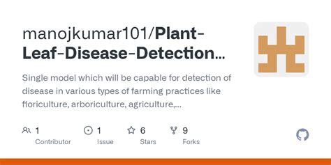 Github Manojkumar101 Plant Leaf Disease Detection Using Svm Single Model Which Will Be