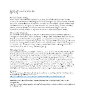 DIM TASK DIM TASK ASSESSMENT PLANNING Elijah Babe A Learning Objective After