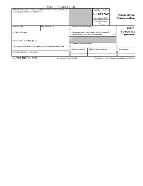 Free Irs 1099 Form Pdf Eforms