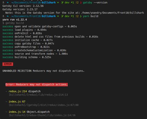 Error Reducers May Not Dispatch Actions · Issue 20082 · Gatsbyjsgatsby · Github