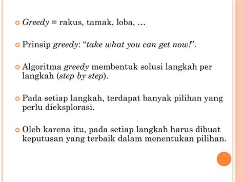 PPT Algoritma Greedy PowerPoint Presentation Free Download ID