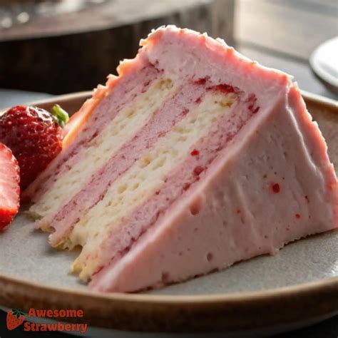 Best Strawberry Layer Cake With Cream Cheese Frosting Easy