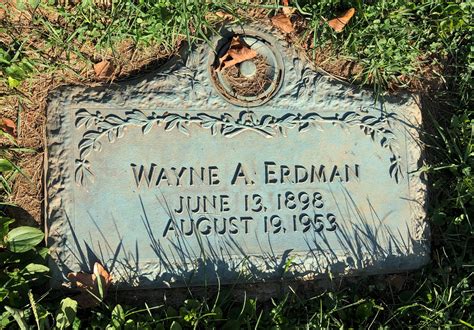 Wayne Arbor Erdman 1898 1953 Mémorial Find A Grave