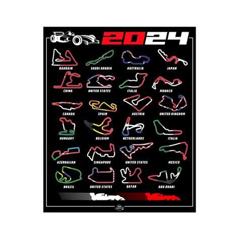 Wall Sticker F1 Circuits 2024