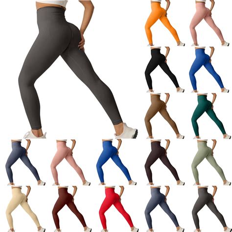 Miluxas Leggings For Women Butt Lift High Waisted Tummy Control No See