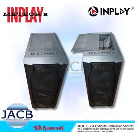 Inplay Meteor 3 Mid Tower Black Gaming Case Shopee Philippines