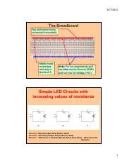 Simple LED Circuits Exploring Resistance And Voltage Course Hero