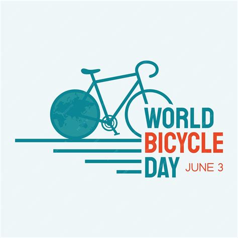 Premium Vector Stop Pollution Letter For World Bicycle Day On June 3