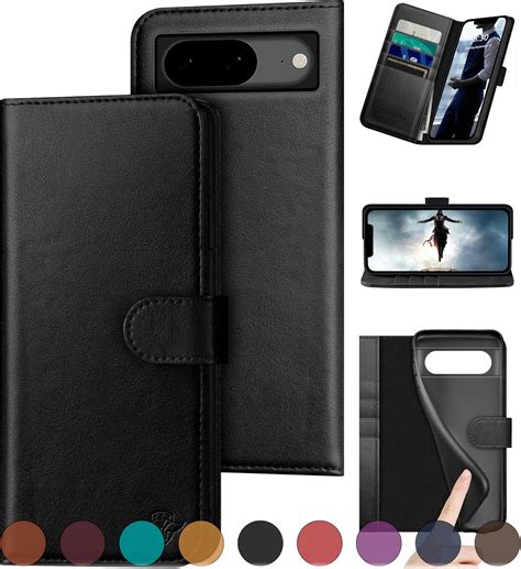 Amazon Com DuckSky For Google Pixel G Genuine Leather Wallet Case RFID Blocking Credit