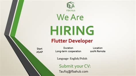 Taufique Khan On Linkedin Job Work Development People Flutter