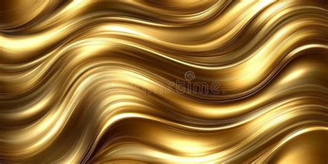 Golden Texture With Smooth Abstract Golden Background Texture With Smooth Waves Stock