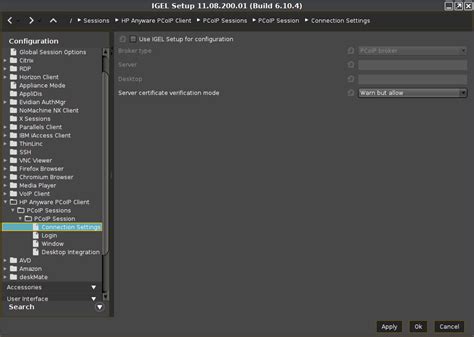 Pcoip Sessions With The Hp Anyware Client In Igel Os