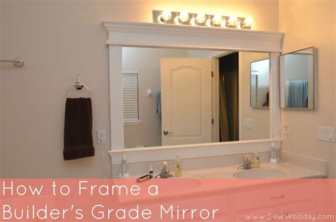 How To Frame A Builder Grade Mirror Sew Woodsy