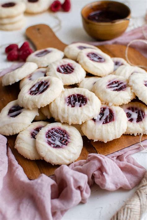 Raspberry Thumbprint Cookies Jam And Jelly Thumbprint Cookies